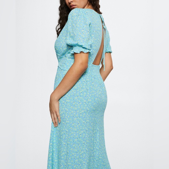Mango | Dresses | Mango Flowy Flower Printed Midi Dress | Poshmark